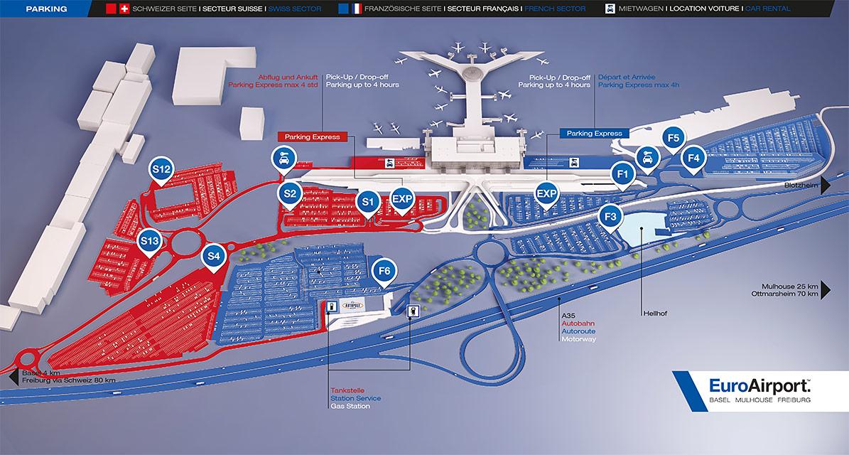 Plans of the terminal and parkings – EuroAirport